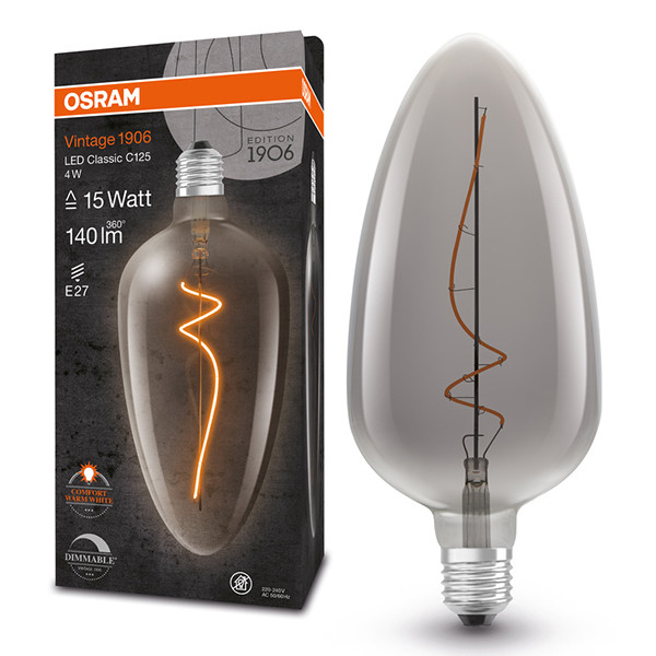 Osram LED lamp E27 | Vintage 1906 | Filament | Smoke | 1800K | Dimbaar 4W (15W) Osram 123led.nl